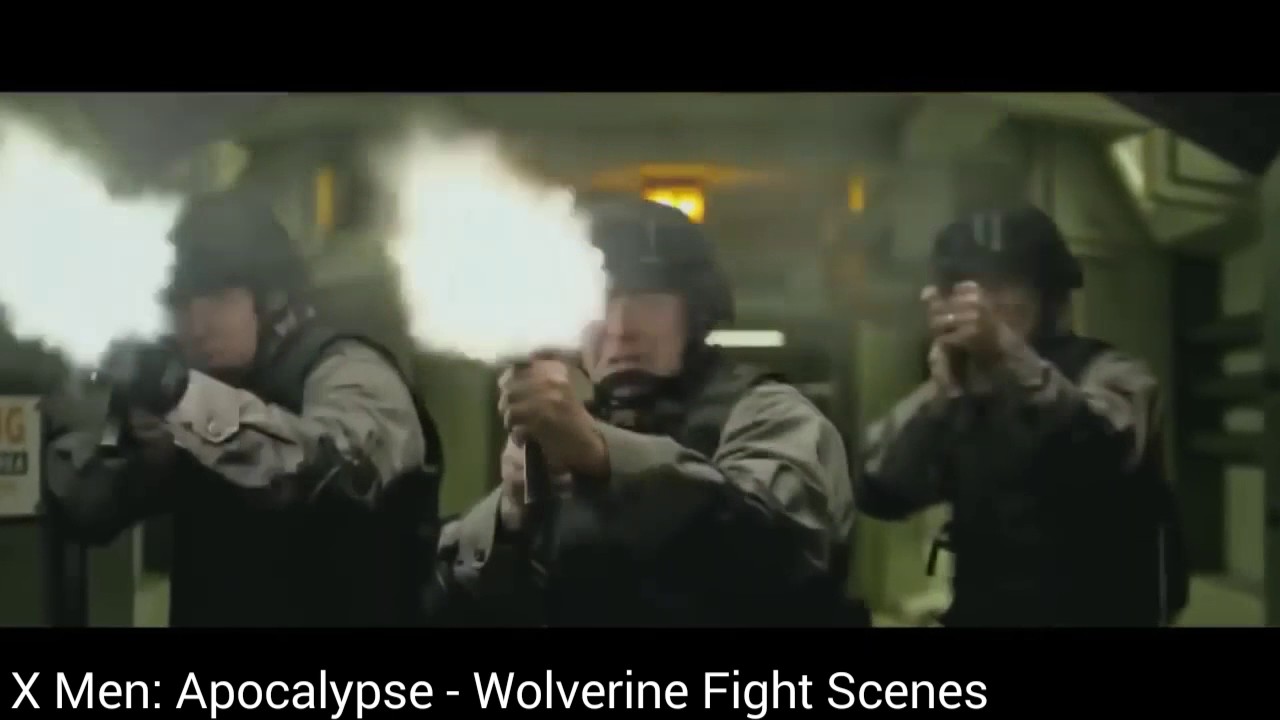 X Men: Apocalypse - Wolverine Fight Scenes - YouTube