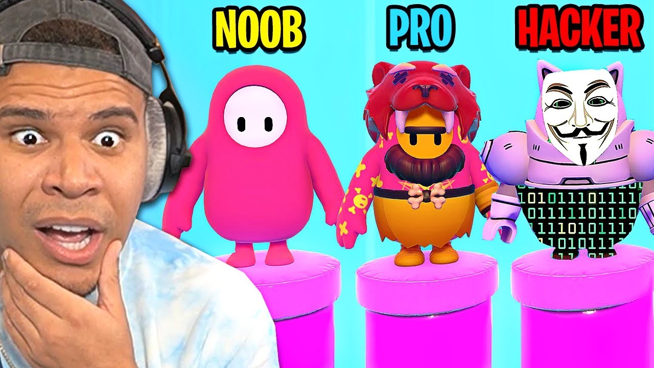 Fall Guys NOOB vs PRO vs HACKER - YouTube