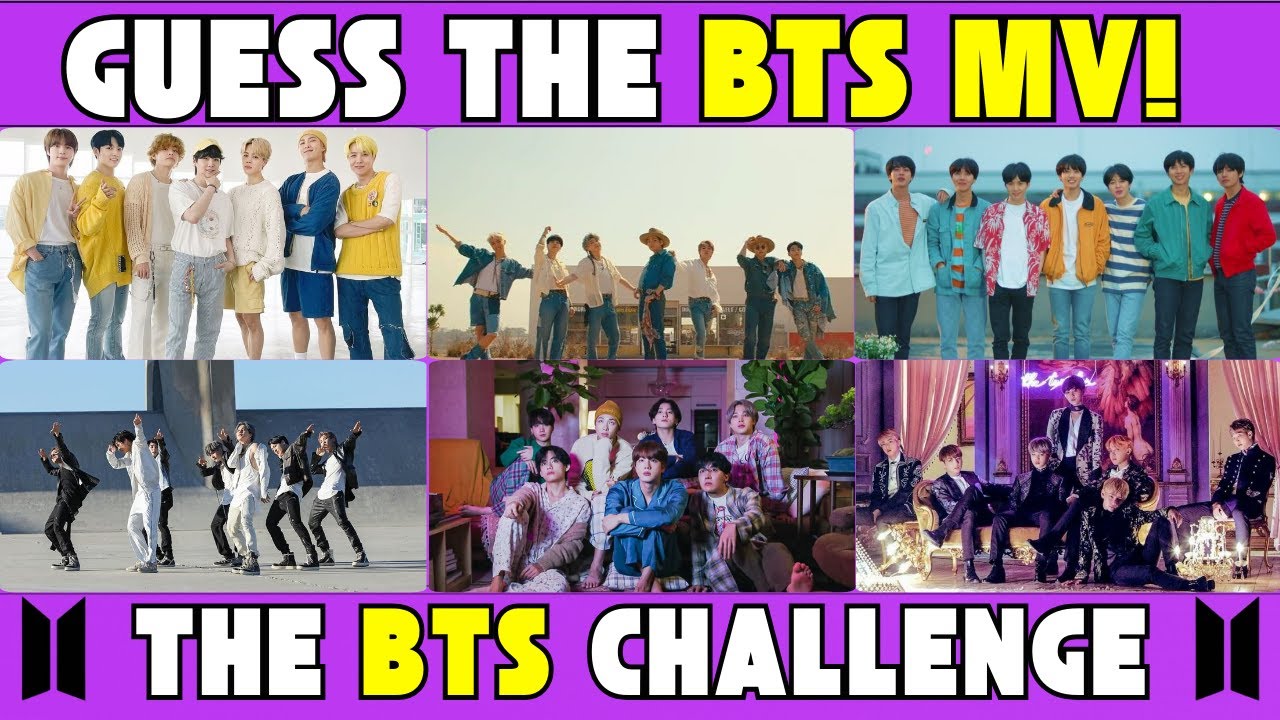 "Guess the BTS MV Challenge! 🎬 Can You Name These Iconic Music Videos ...