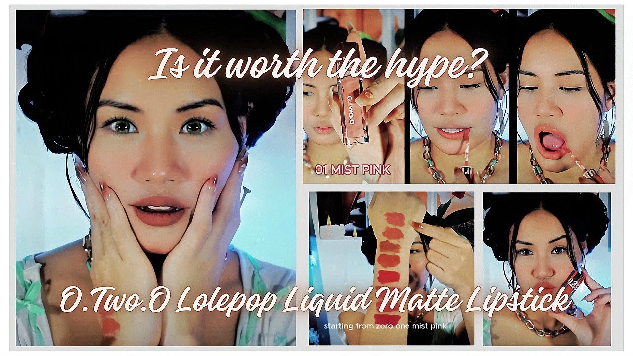 O.TWO.O Liquid Matte Lipstick FULL COLLECTION Swatches & Review | is it ...