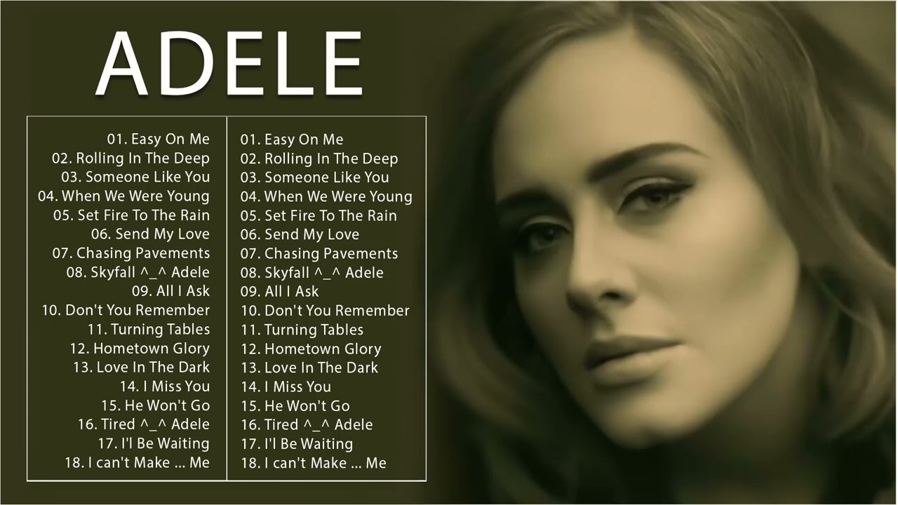 Adele Greatest Hits Full Album 2022đź’‹adele Best Songs Playlistđź’‹billboard