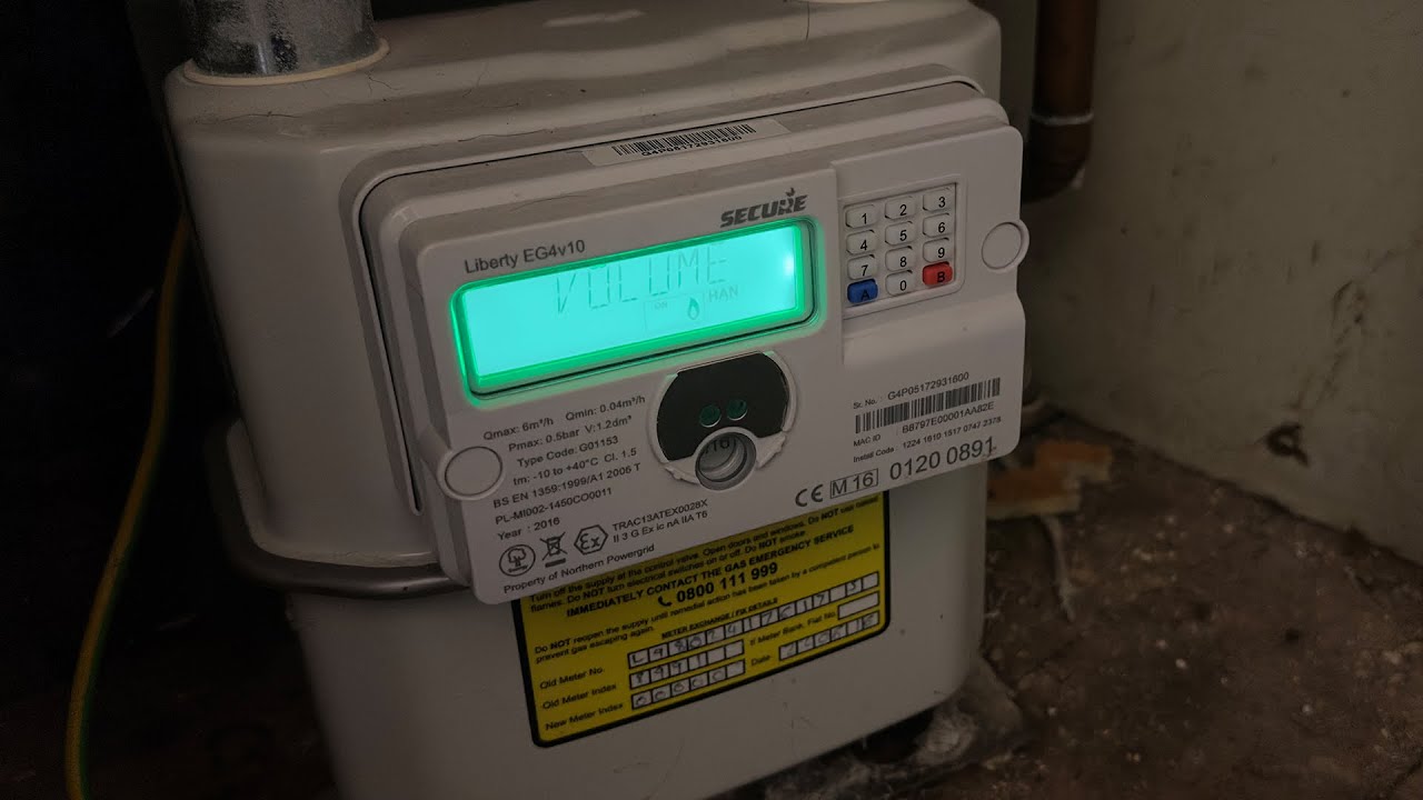 Secure Liberty gas meter reading EG4v10 - YouTube