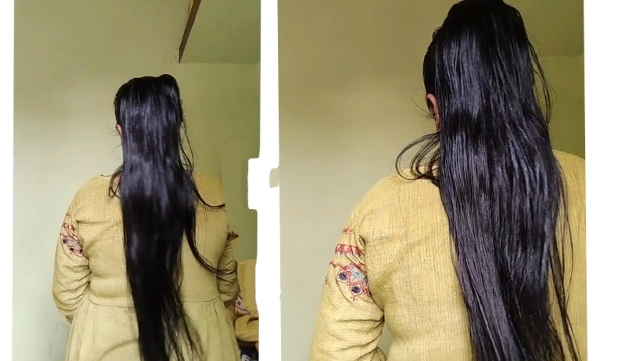 cluture high ponytail|| oily hair pony || Ayushi's long hair vlog - YouTube