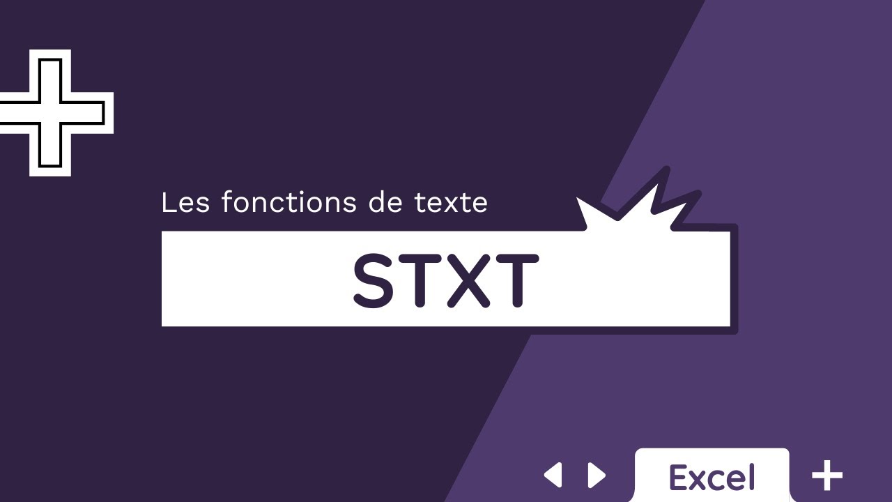 La fonction STXT - Tuto Excel - YouTube