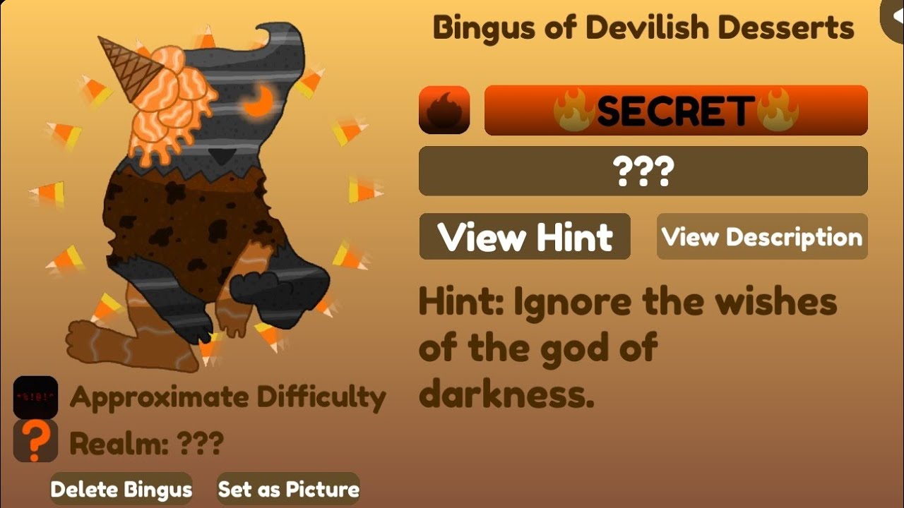 Roblox Find The Binguses how to get Bingus of the Devilish Desserts ...