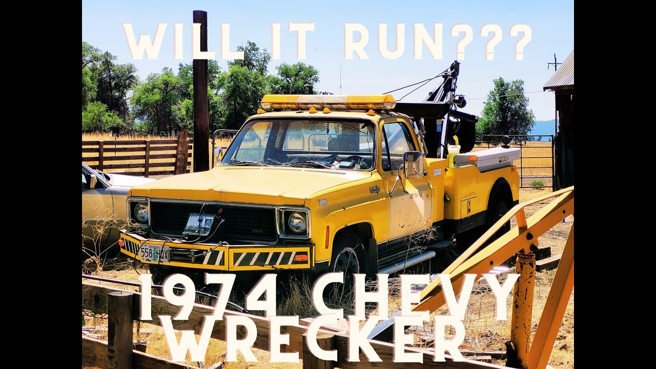 1974 Chevy C30 Custom Wrecker Revival Will it Start after sitting 5 or ...