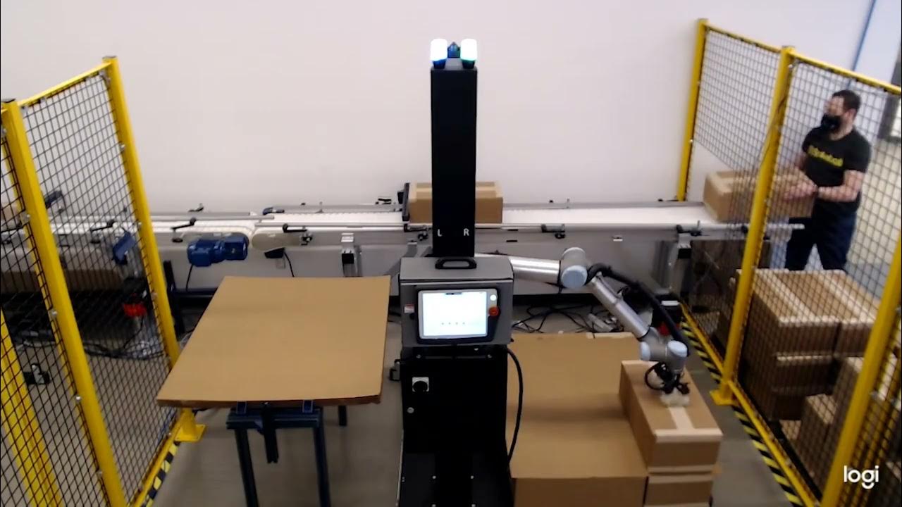 Robotiq Palletizing Solution | Use case | Palletizing with cardboard interlayers - YouTube