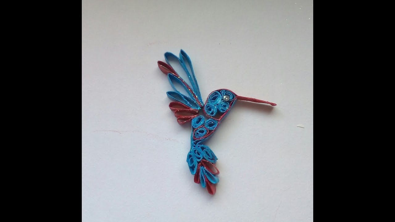 COLIBRI formado con tubos de papel higienico peticion - YouTube