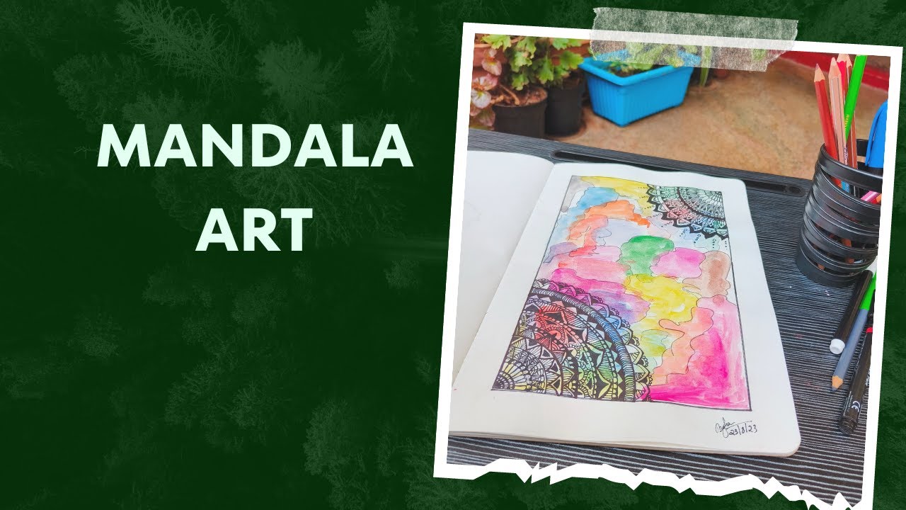 How to Draw Mandala Art |Semi-Circle Mandala |Mandala art for Beginners ...