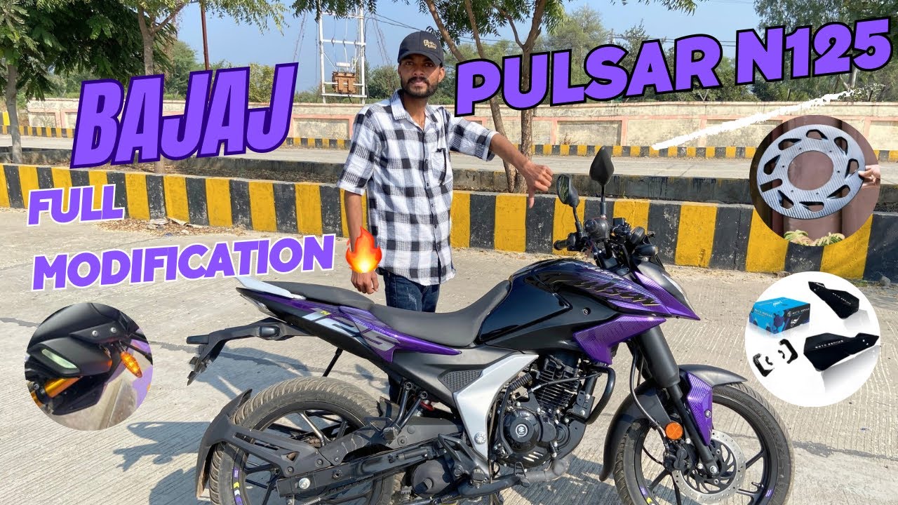 New Bajaj Pulsar N125 full Modification🔥| #pulsarn125modification # ...
