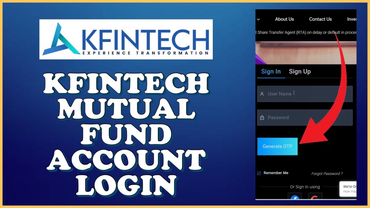 How to Login KFintech Mutual Fund Account 2024? - YouTube