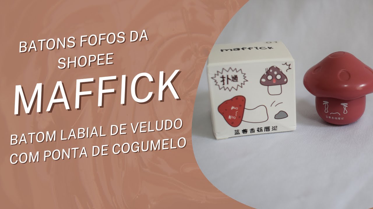 Batons Fofos da Shopee: MAFFICK Batom Labial De Veludo Com Ponta De ...
