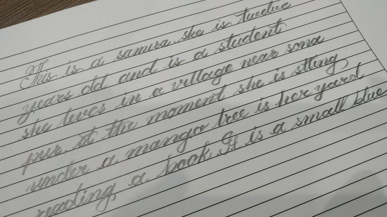 Beautiful english handwriting cursive styles | best english handwriting ...