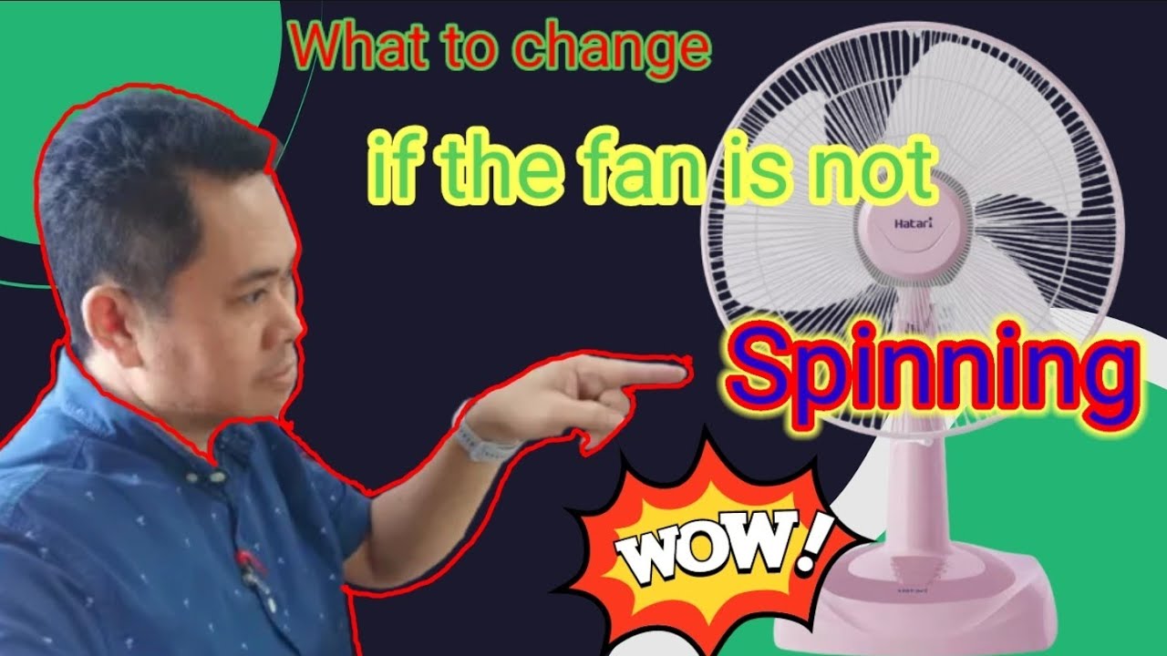 How to fix a not spinning electric fan - YouTube