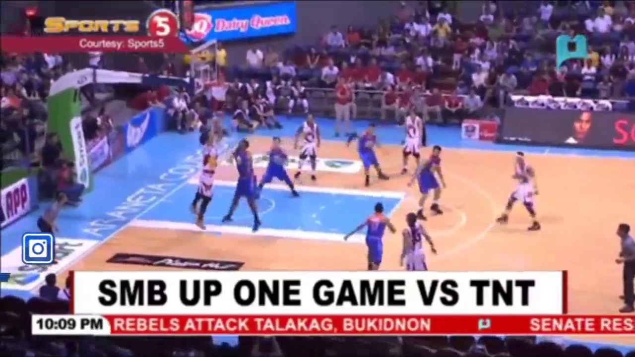 SMB up on game vs TNT - YouTube