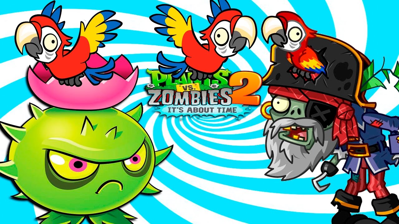 Plants Vs Zombies 2 Homing Thistle Vs Parrot Zombie Daily Pinata - YouTube