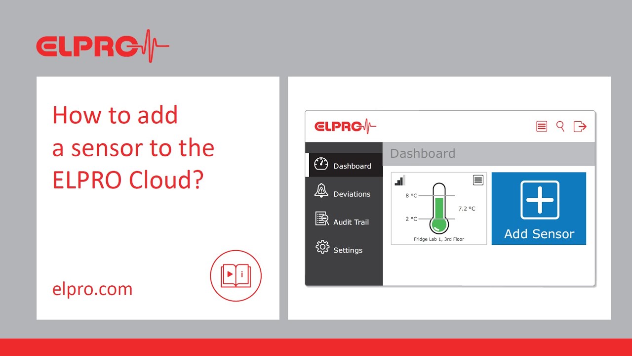 How to register a sensor in ELPRO Cloud - YouTube