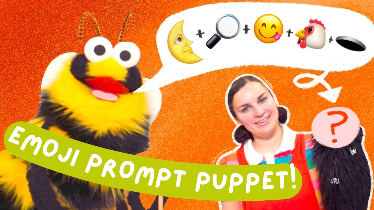 PUPPET MAKING CHALLENGE: using random emojis as prompts - YouTube