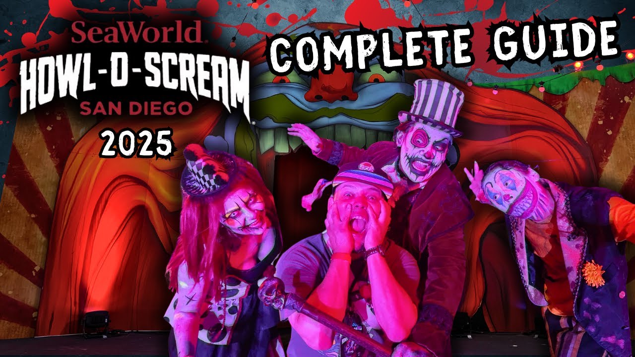 SeaWorld Howl-O-Scream 2025 🎃 Opening Night – NEW Mazes, Scare Zones ...