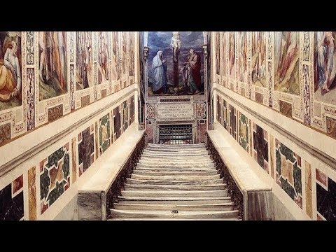 El VATICANO ABRE la original ESCALERA SANTA por primera vez en 300 años ...