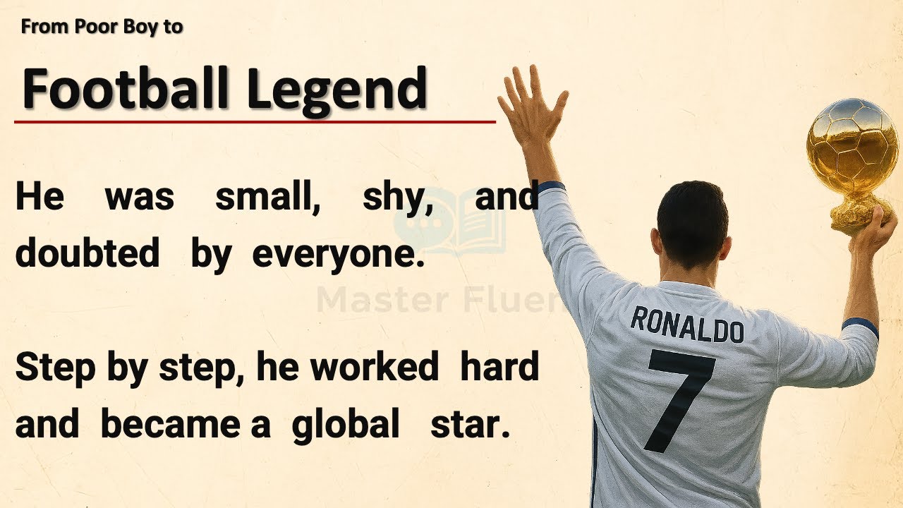 Cristiano Ronaldo's Story || Learn English Through Story Level 2 🔥 ...