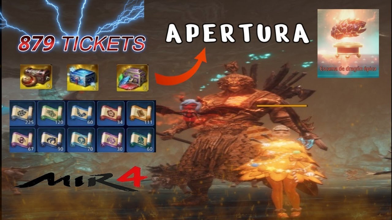 Apertura de 879 Tickets de MIR4 NO PODRAS CREER LO QUE PASO - YouTube