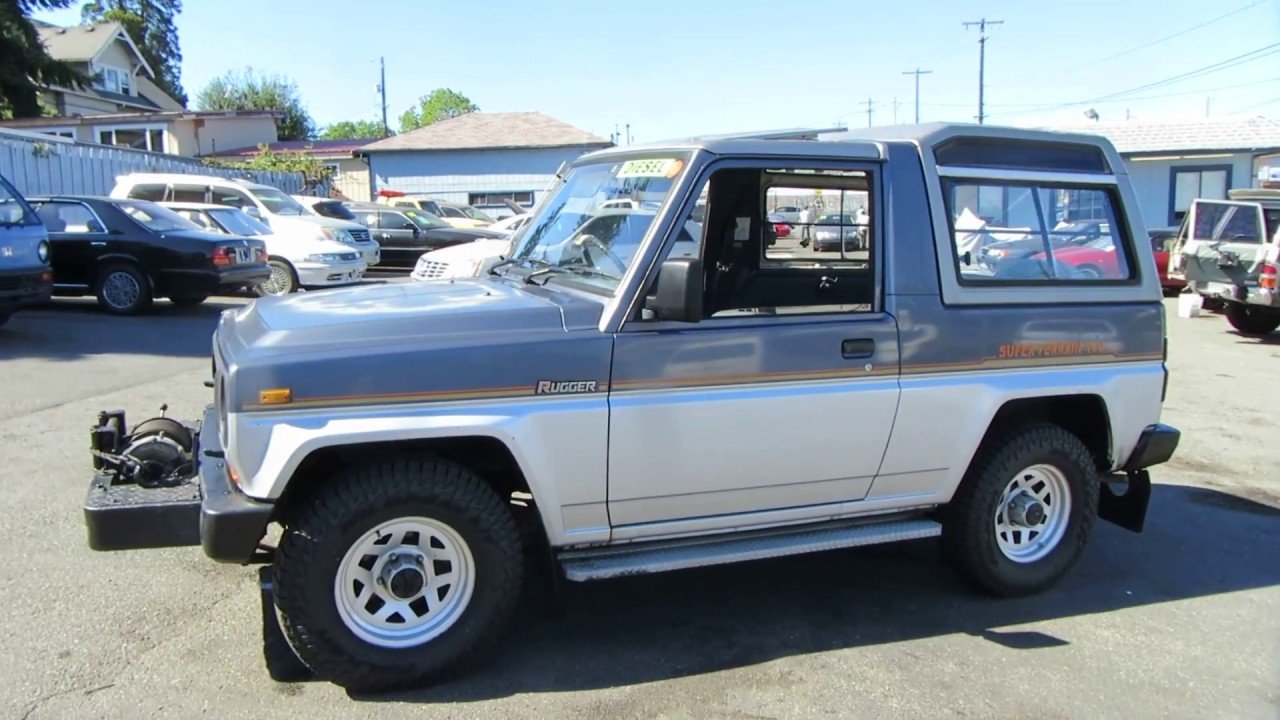 Daihatsu Rugger 1984 Diesel PTO winch 1 - YouTube