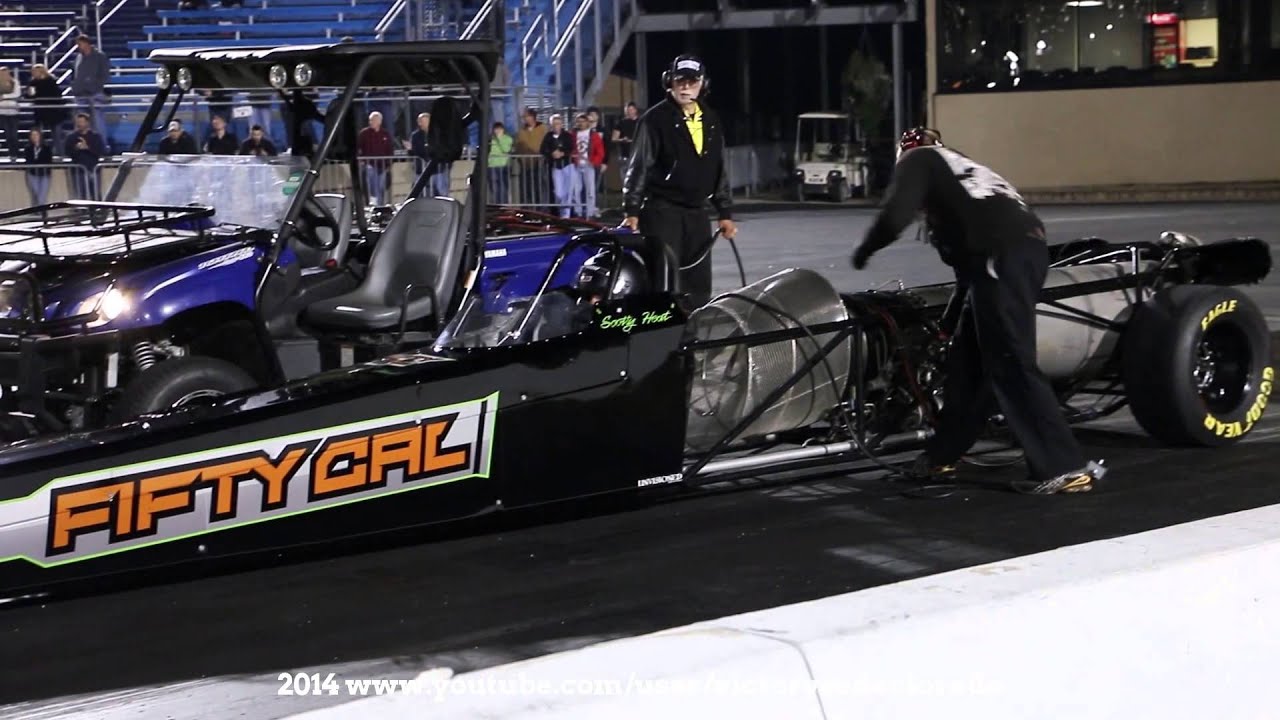 302MPH! SCOTTY HEAT'S 50 CAL JET DRAGSTER RUNS 5.23@302.14MPH AT RT66 ...