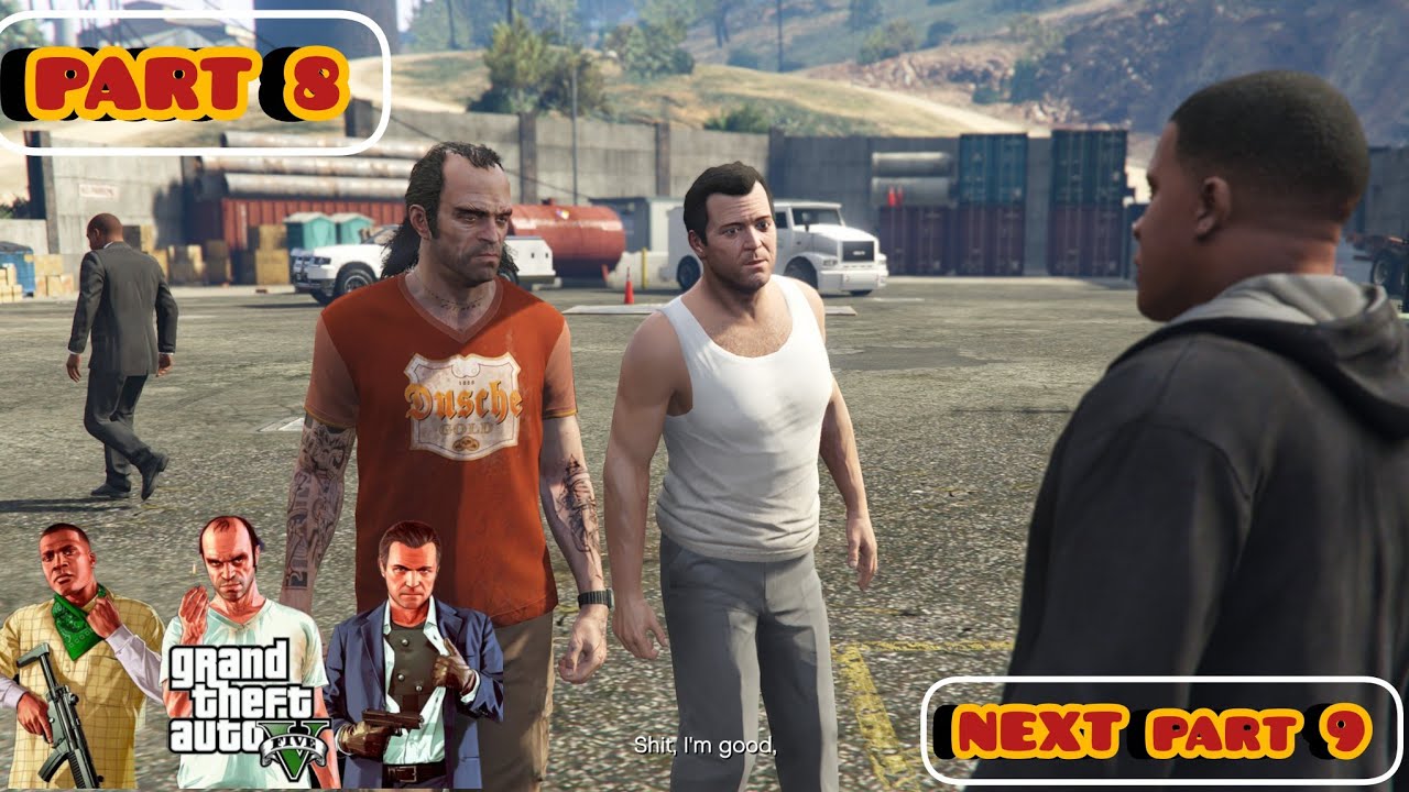 Grand Theft Auto V walkthrough {full game}ps5 slim gameplay part 8 NEXT ...