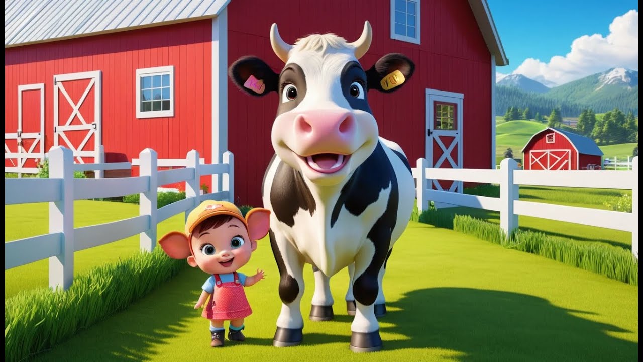 Baby Cow Say Moo Moo Moo | Fun Animal Song for Kids | Sing Along and ...