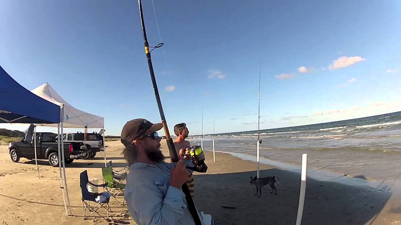 South Texas Surf Fishing - Spanish Mack - YouTube