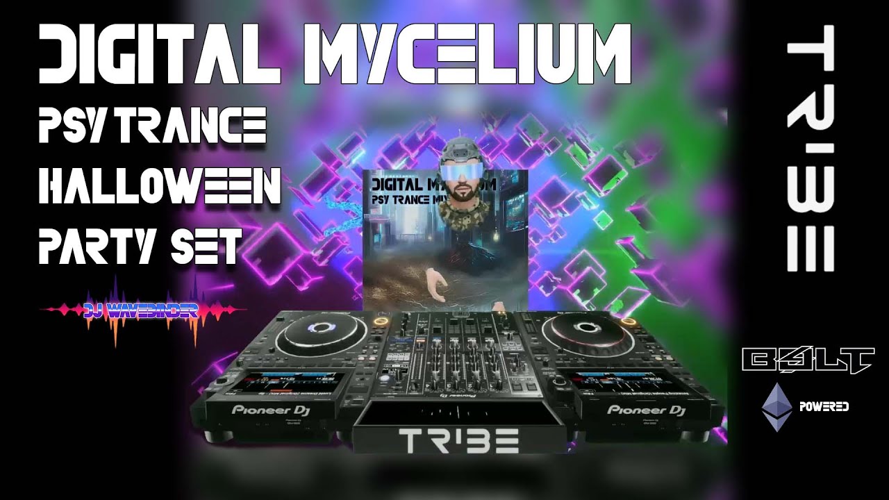 Digital Mycelium Psytrance Halloween party set performed in TribeXR by ...