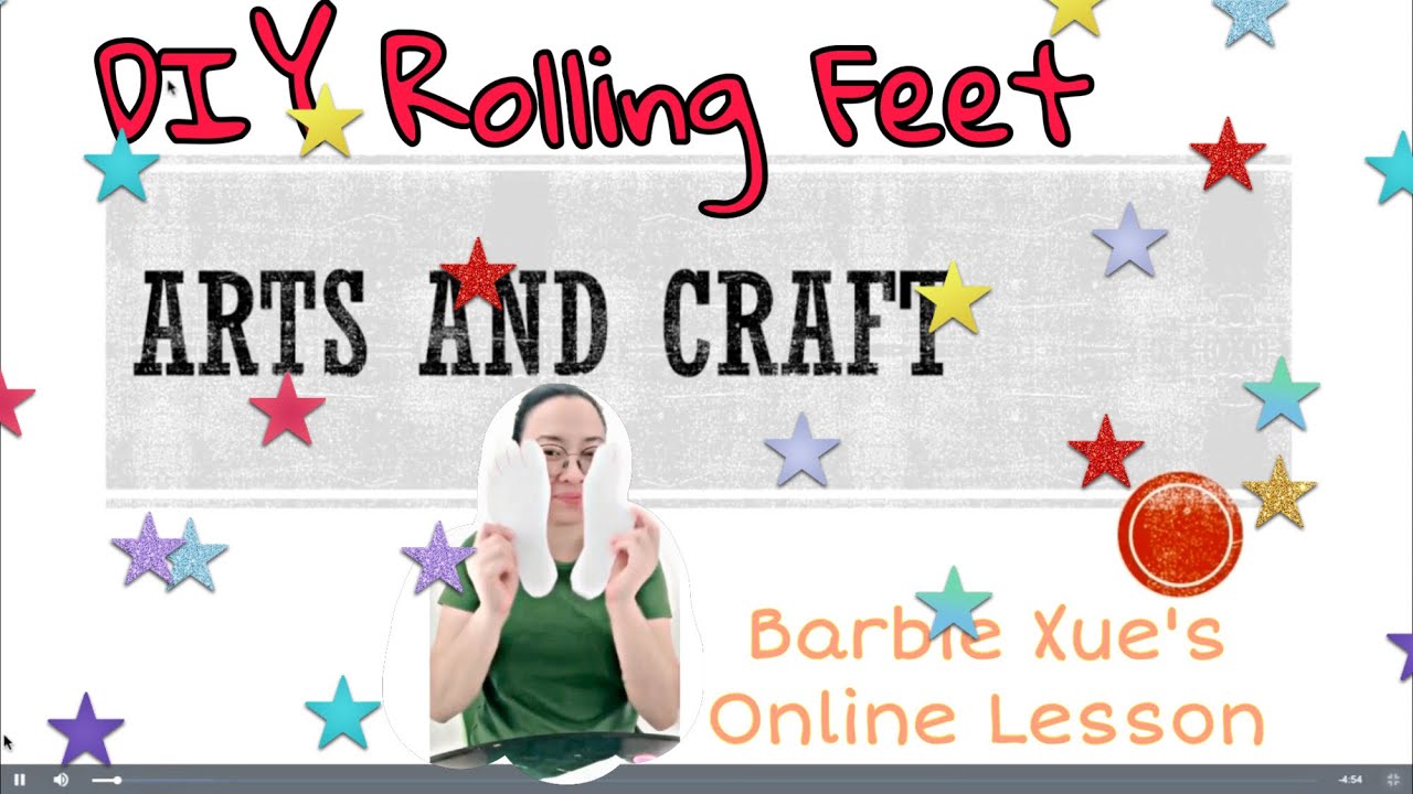 Arts & Craft 'DIY Rolling Feet' - YouTube