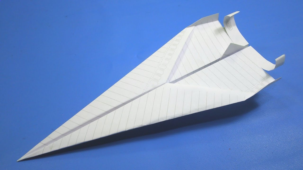 DIY - Easy Way to Make Fighter Jet Origami Using Book Paper. - YouTube