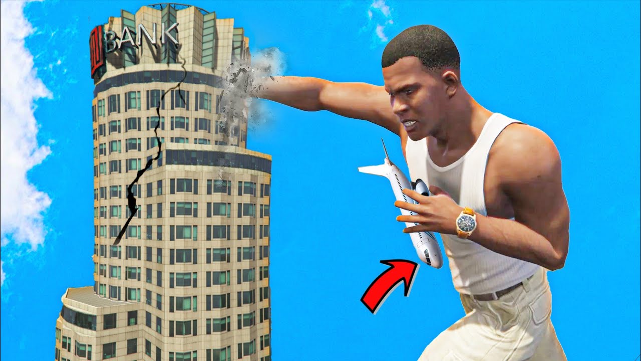Franklin As the Strongest Man In GTA 5| playing as the Strongest man in ...