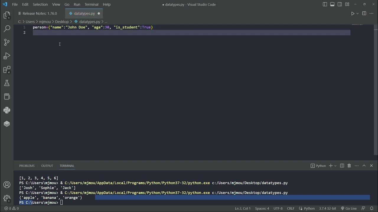 Python Data Variables: Understanding Data Types and Assigning Values - YouTube