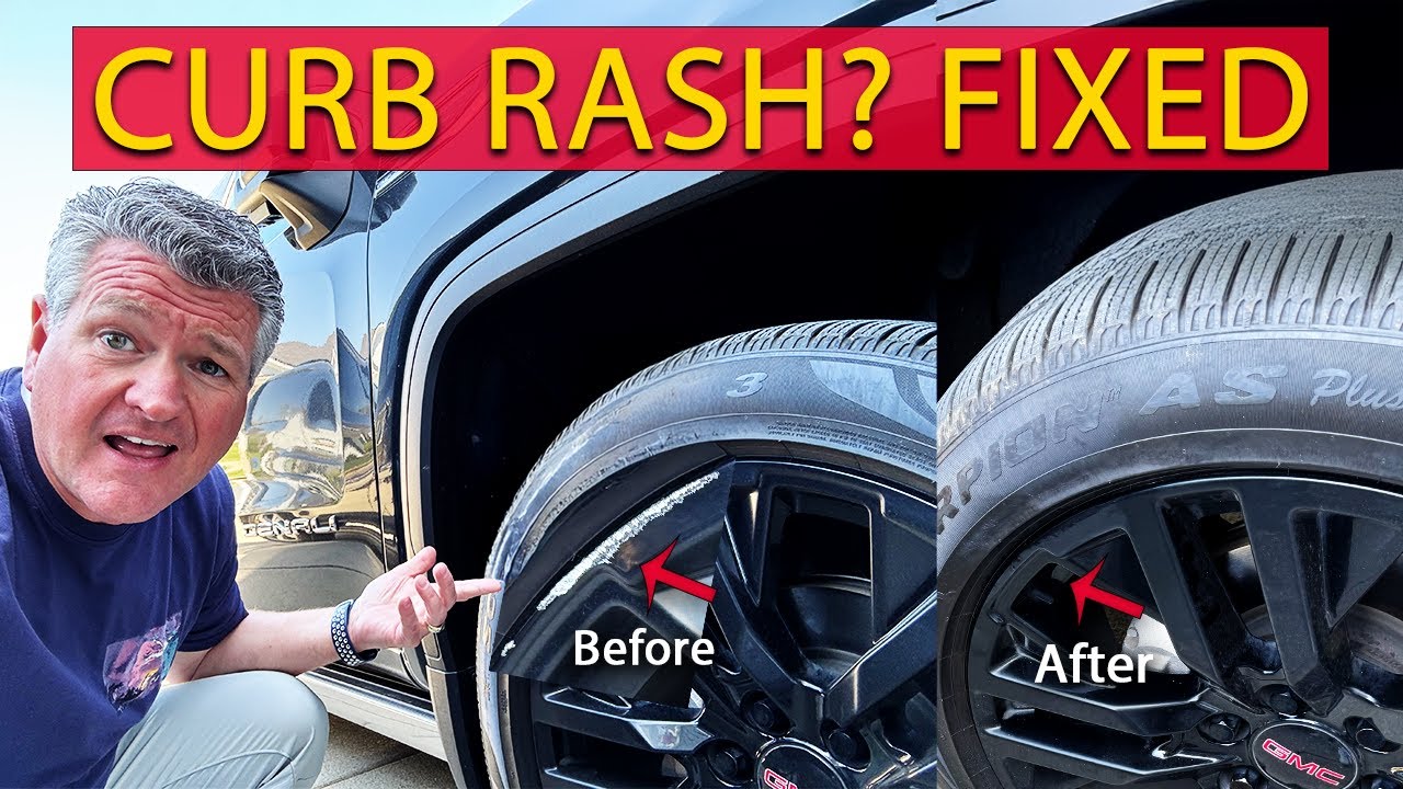 DIY CURB RASH REPAIR – How I Fixed a Deep Scratch on My New Truck Wheel ...