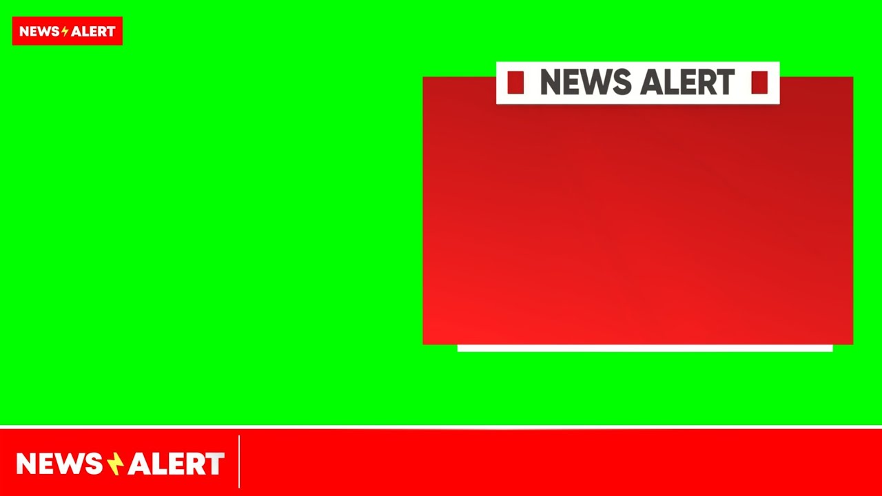 News Alert Green Screen Lowerthird and Bumper | Clean Graphics With ...