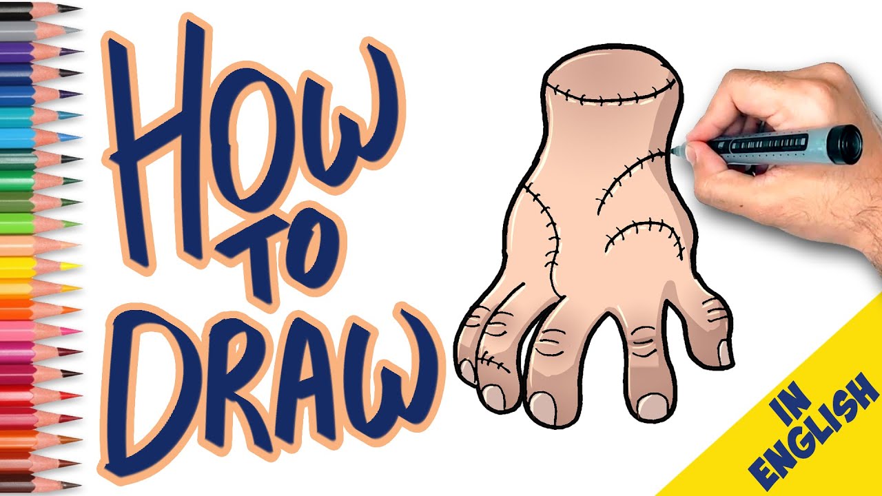 DRAW THING FROM WEDNESDAY English Version - YouTube