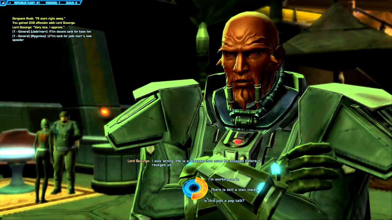 Star Wars: TOR- Lord Scourge discusses the Emperor - YouTube