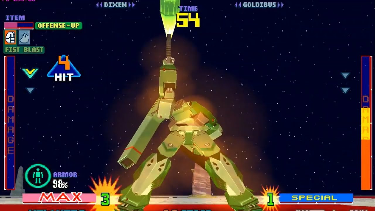 Tech Romancer Green Dixen Arcade play - YouTube