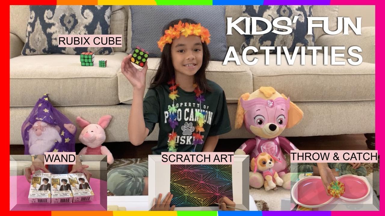 Fun Activities For Kids | Scratch Art, Rubix Cube, Harry Potter Wand ...