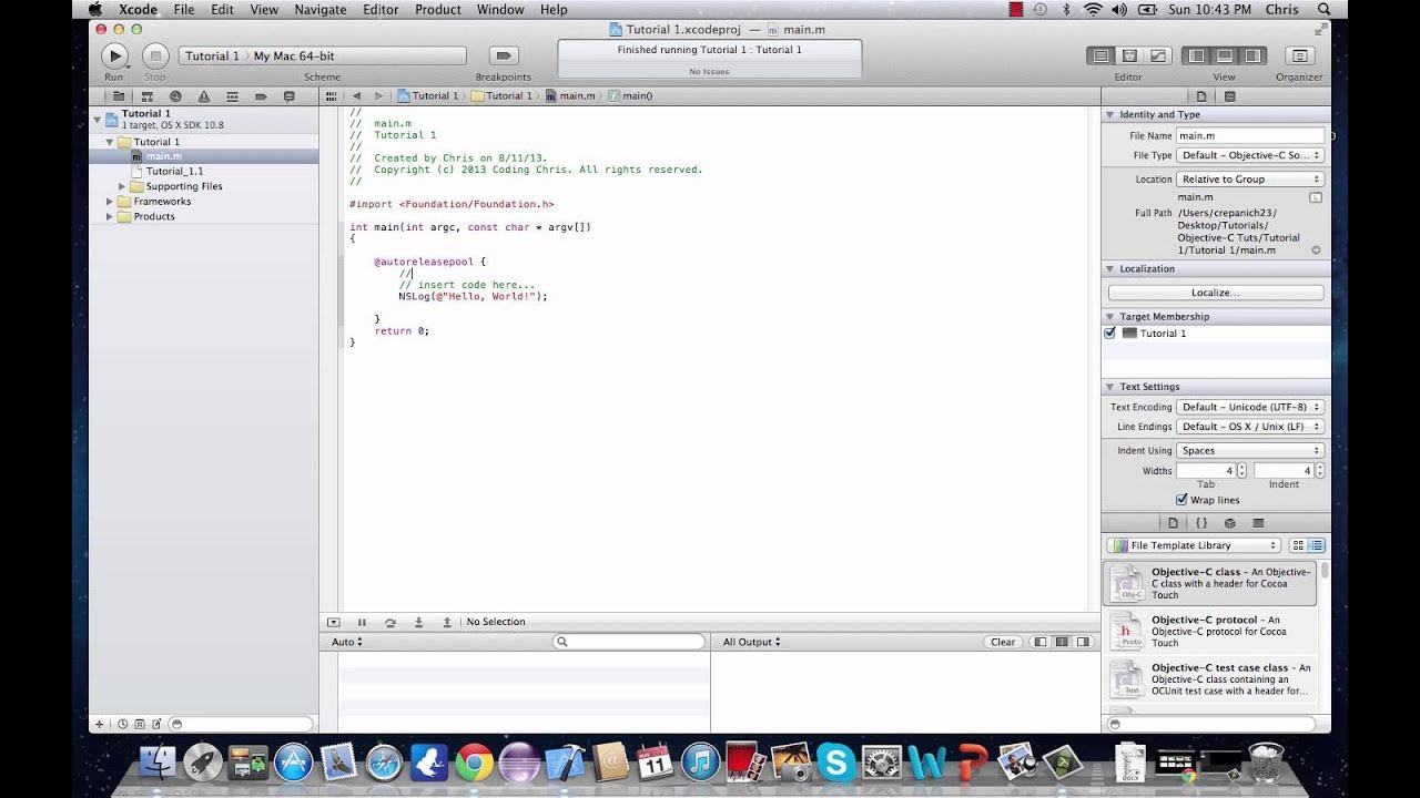 Objective-C Programming Tutorial 2- Understanding a Basic Program - YouTube