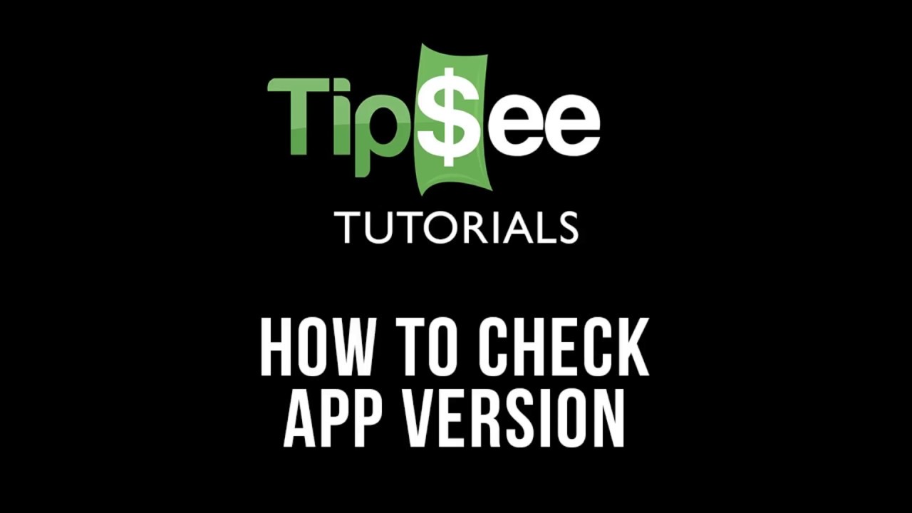 How to Check App Version on TipSee - YouTube