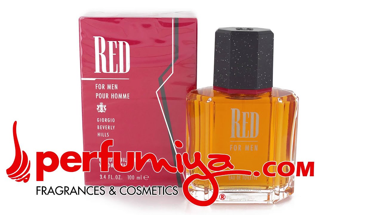 Red cologne for men by Giorgio Beverly Hills from Perfumiya - YouTube