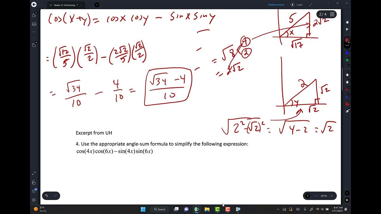 Notes 21 Continued Composite Argument Properties - YouTube