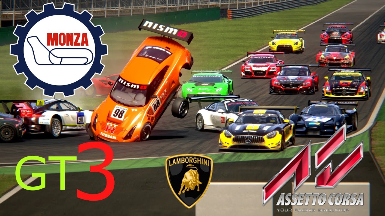 Assetto Corsa - Monza - GT3 - Lamborghini - strange start, awesome race ...