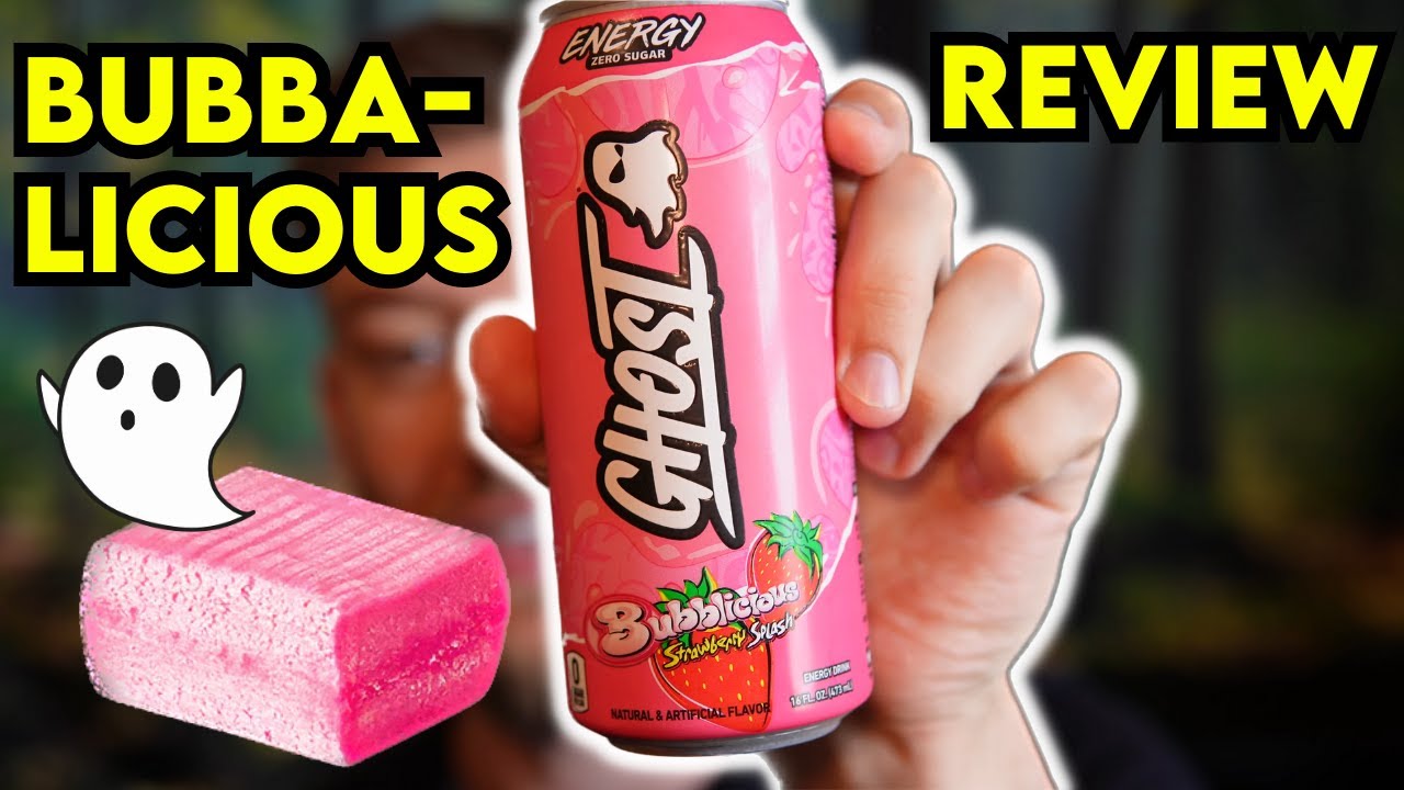 GHOST BUBBLICIOUS Strawberry Splash Review - YouTube