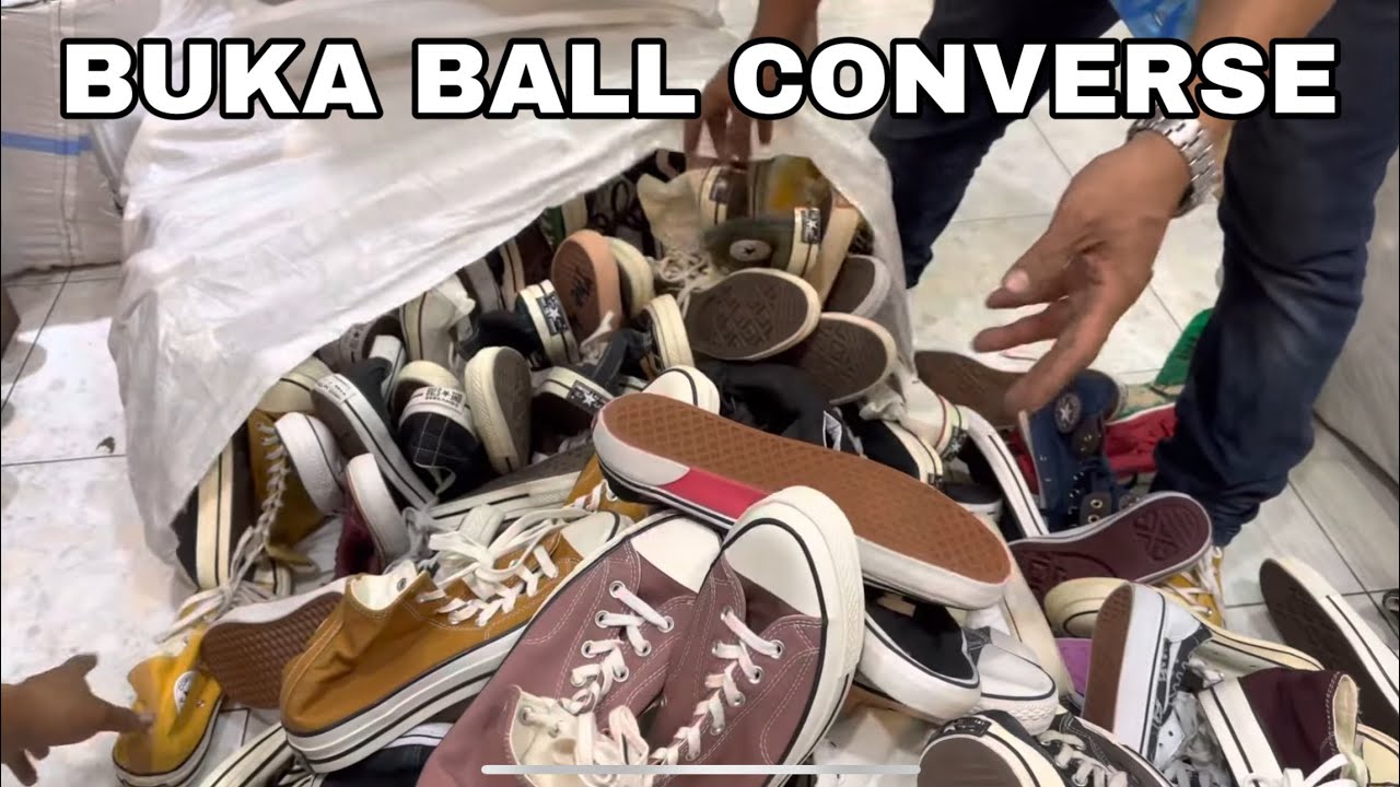 BUKA BALL CONVERSE KOLEB SEPATU BASKET YG MENGUNTUNGKAN - YouTube