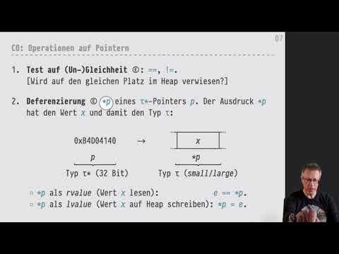 Informatik 2 — Chapter #07 — Video #038 — Pointer, Typ t*, Allokation und Dereferenzierung - YouTube